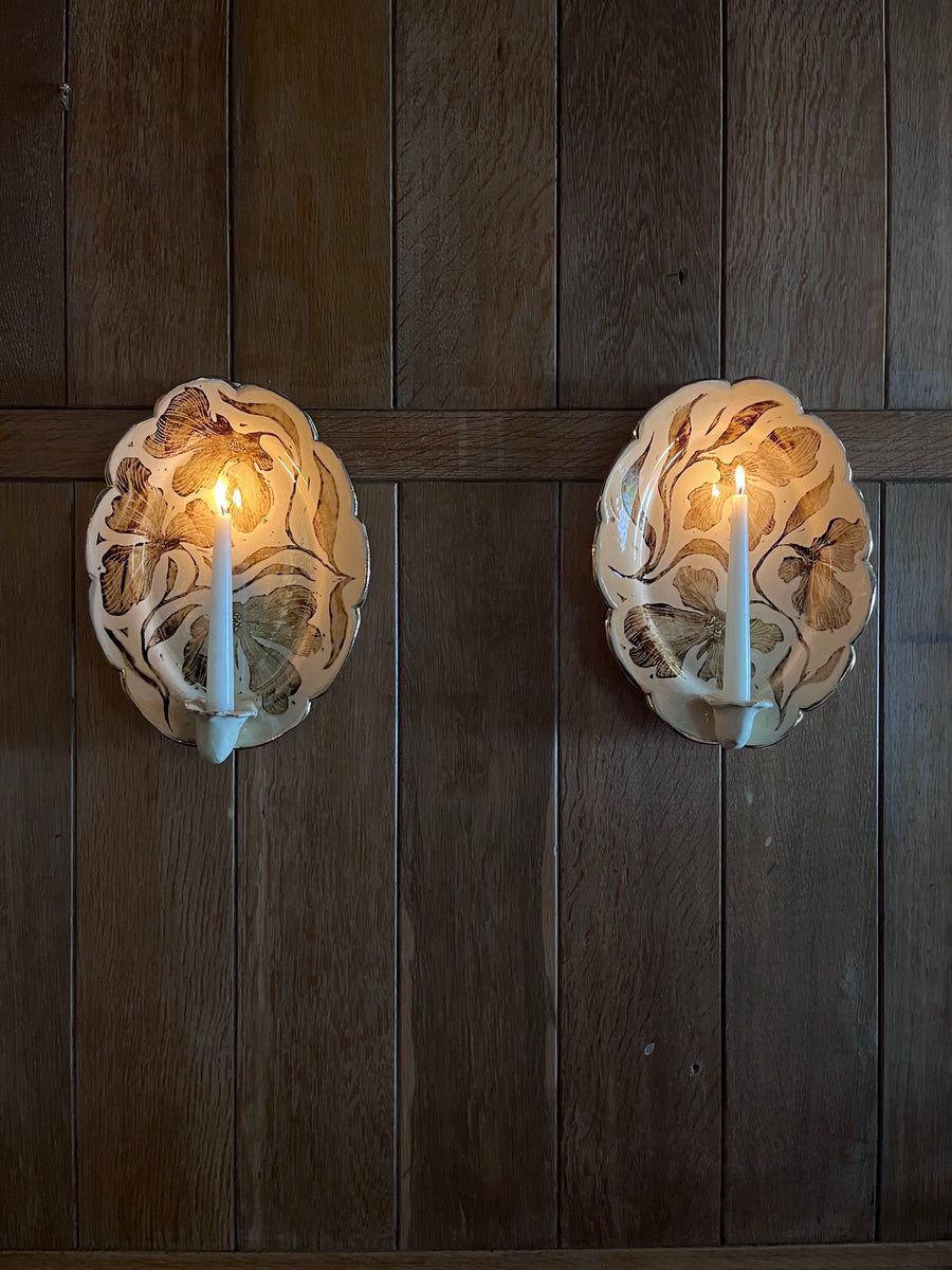 Small scolloped oval sconce #1 | Freyja Lee for Partnership Editions