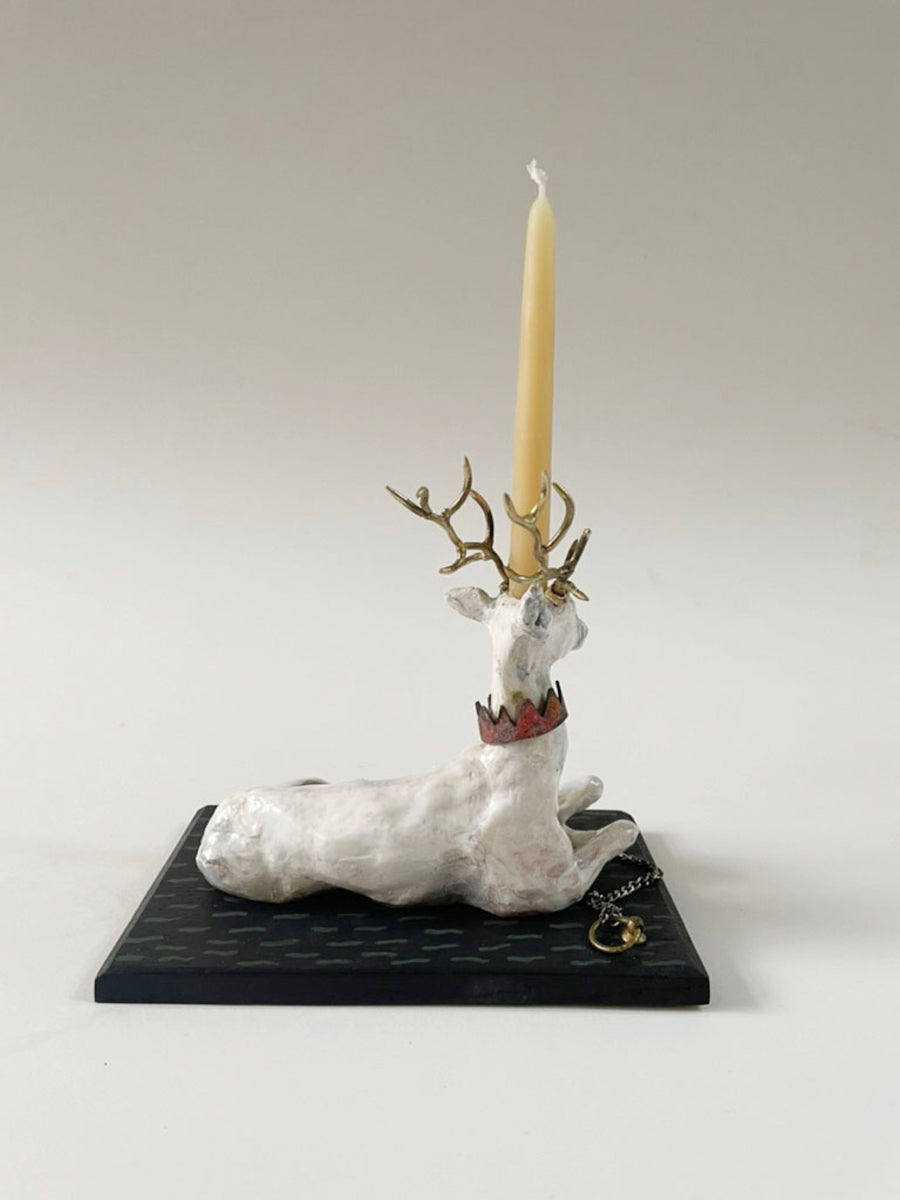 White Stag Candlestick | Amata Benedict for Partnership Editions