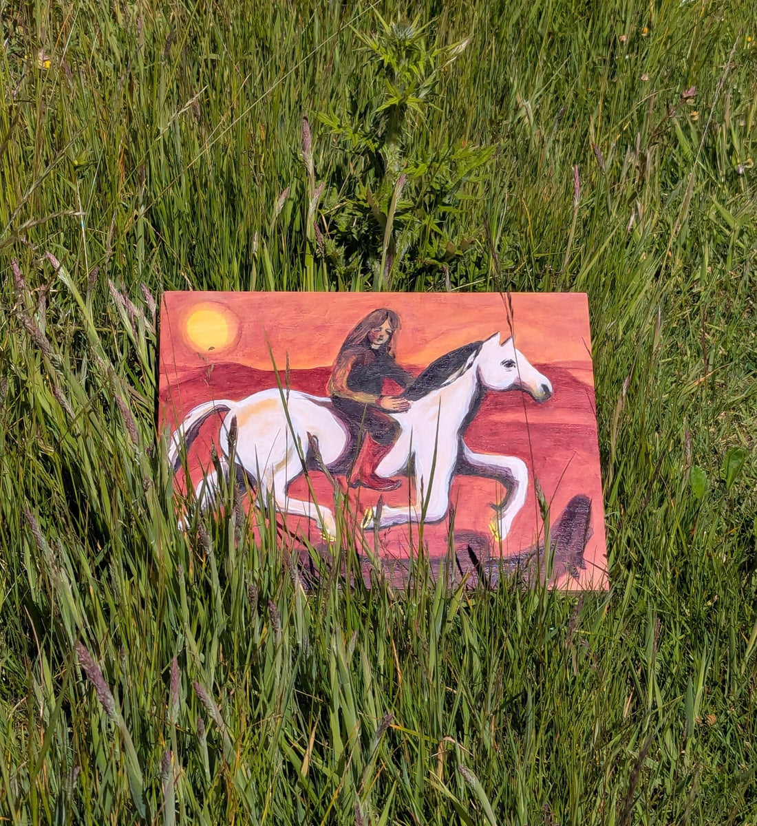 Escape through a red landscape | Alice Carr for Partnership Editions