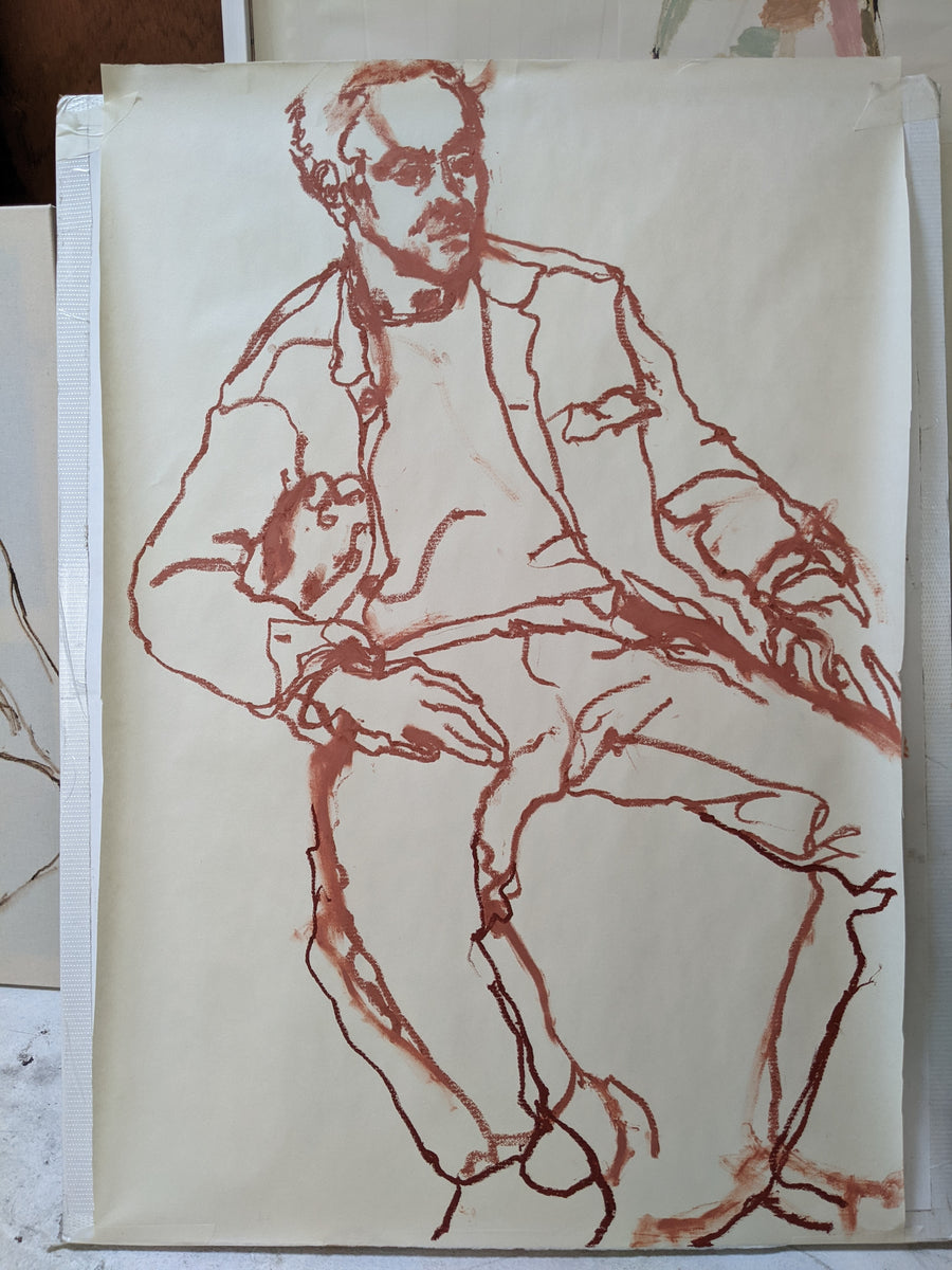 Two-Tone Portrait Sketch | Morag Caister for Partnership Editions